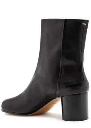 MAISON MARGIELA Tabi 60 Leather Ankle Boots - Black