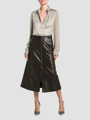 Giorgio Armani Silk Paneled Blouse - Dunes