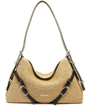 Givenchy Givenchy Voyou Raffia Bag - Beige