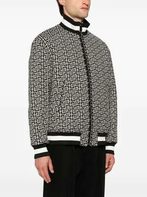 Balmain Monogram Reversible Bomber Jacket