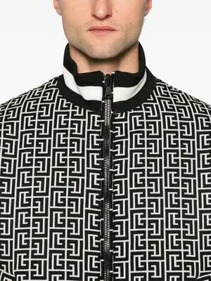 Balmain Monogram Reversible Bomber Jacket