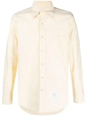 Thom Browne Armband-embellished Cotton Shirt - Yellow
