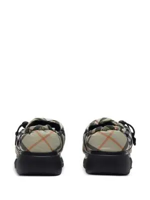 Burberry Check Pattern Pillow Mules - Neutrals