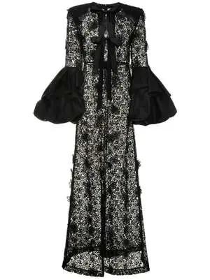Huishan Zhang Jayma Guipure Lace Gown