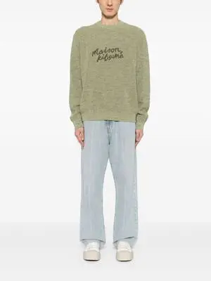 Maison Kitsuné Logo-embroidered Cotton Jumper