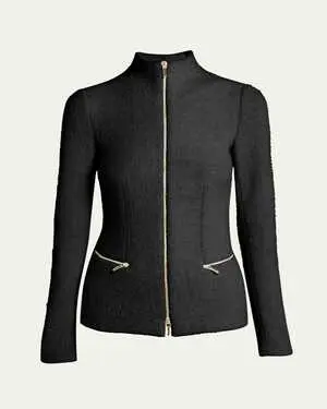 Giorgio Armani Cashmere-blend Knit Jacket