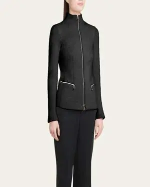 Giorgio Armani Cashmere-blend Knit Jacket