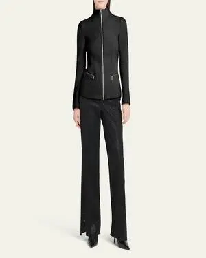 Giorgio Armani Cashmere-blend Knit Jacket