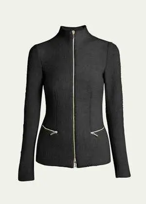 Giorgio Armani Cashmere-blend Knit Jacket