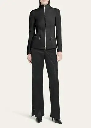 Giorgio Armani Cashmere-blend Knit Jacket