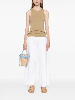A.p.c. Lemaire Ribbed-jersey Tank Top - Brown