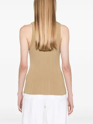 A.p.c. Lemaire Ribbed-jersey Tank Top - Brown