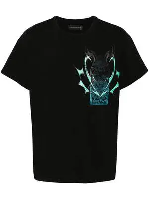 WHO DECIDES WAR Amore Cotton T-shirt - Black