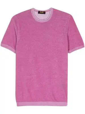 MOORER Jude-vcr Short-sleeve Jumper - Pink