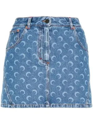 Marine Serre Contrast Stitching Skirts