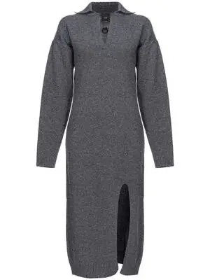 Pinko V-neck Knitted Dress