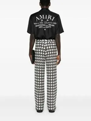Amiri Logo-print Silk Shirt
