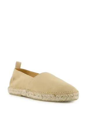 Frescobol Carioca Helio Calf Suede Espadrilles - Neutrals
