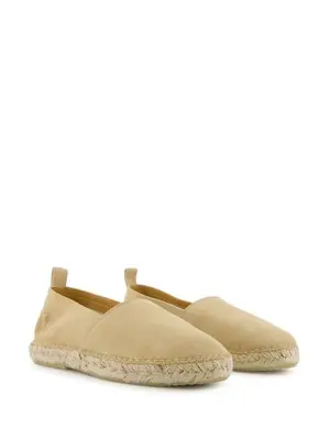 Frescobol Carioca Helio Calf Suede Espadrilles - Neutrals