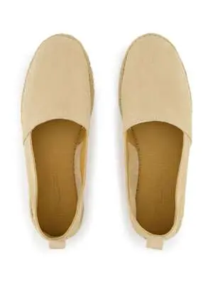 Frescobol Carioca Helio Calf Suede Espadrilles - Neutrals