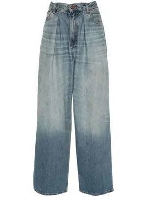 HAIKURE Candy High-rise Wide-leg Jeans - Blue