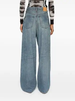 HAIKURE Candy High-rise Wide-leg Jeans - Blue