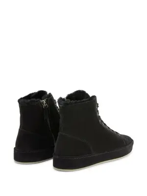 GIUSEPPE ZANOTTI Suede High-top Sneakers - Black