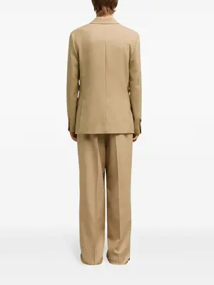 Ami Double Breasted Virgin Wool Blazer - Neutrals