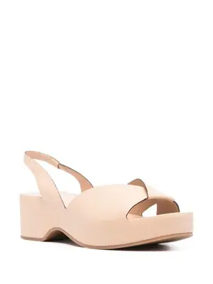 DEL CARLO 53mm Leather Platform Sandals