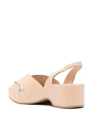 DEL CARLO 53mm Leather Platform Sandals