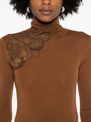 Ermanno Scervino Floral-lace Wool Jumper