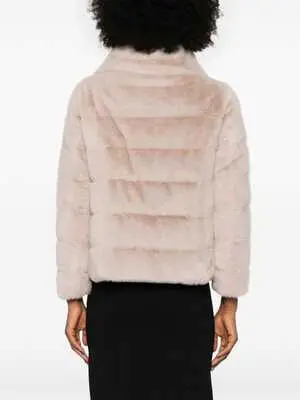 Herno Faux-fur Zipped Jacket - Neutrals