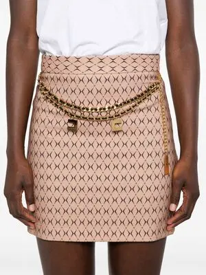 Elisabetta Franchi Geometric-print Mini Skirt