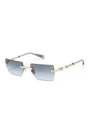 Balmain Rectangle-frame Sunglasses