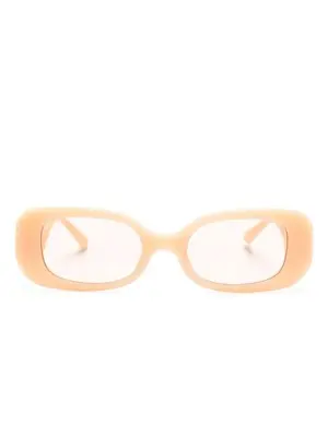 Linda Farrow Lola Rectangle-frame Sunglasses - Neutrals