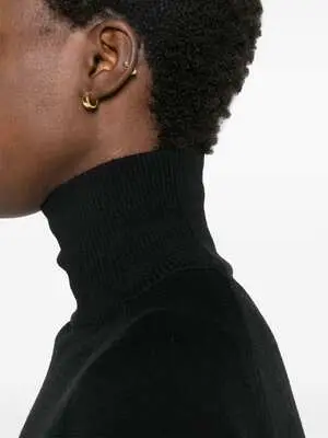 Sportmax Roll-neck Wool Jumper - Black