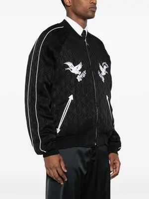 MARINE SERRE Moon Diamant Jacquard Bomber Jacket