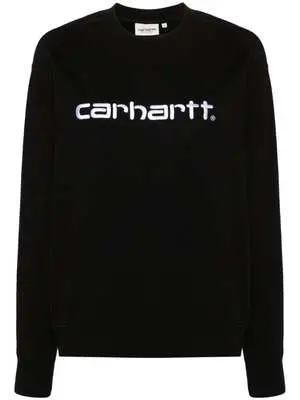Carhartt Work In Progress Logo-embroidered Sweatshirt - Black