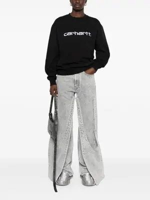 Carhartt Work In Progress Logo-embroidered Sweatshirt - Black