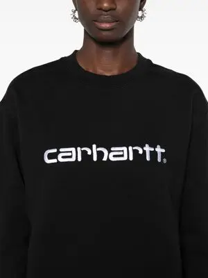 Carhartt Work In Progress Logo-embroidered Sweatshirt - Black