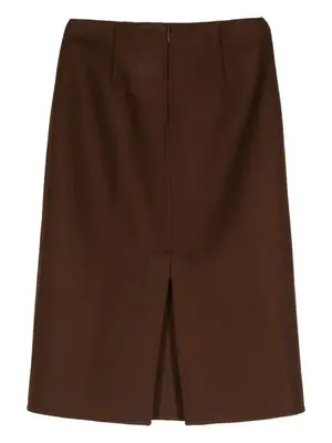 Ermanno Scervino Double Wool Pencil Skirt