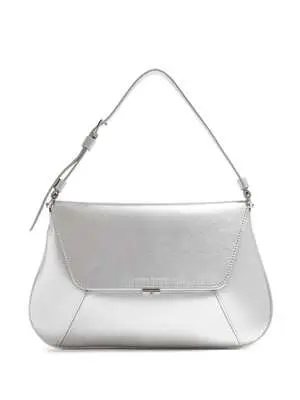 Amina Muaddi Silver Tone Shoulder Bags