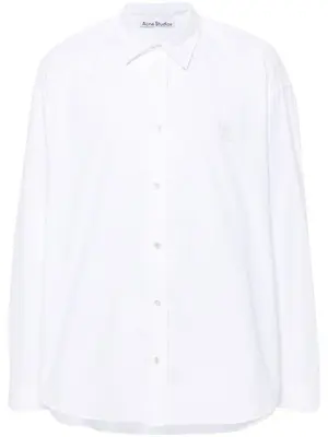Acne Studios Logo-embroidered Cotton Shirt