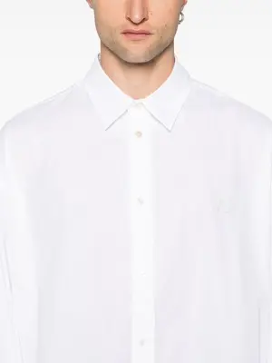 Acne Studios Logo-embroidered Cotton Shirt