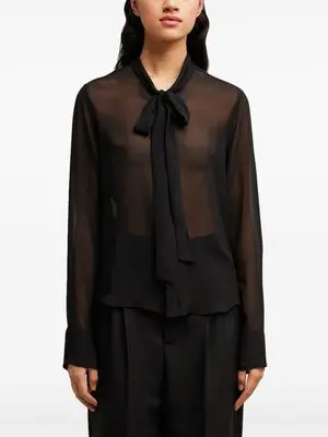 AMI Paris Acot Silk Blouse