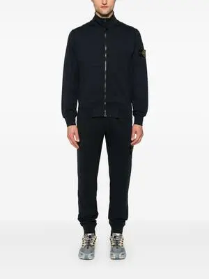 Stone Island Patch-pocket Drawstring Trousers - Blue