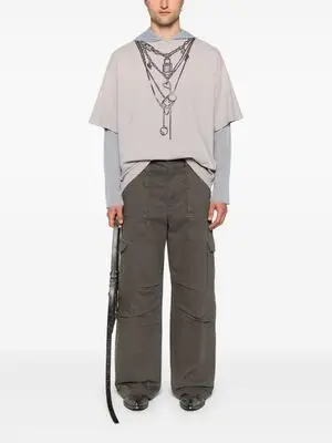 Acne Studios Layered Hooded T-shirt