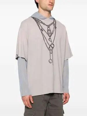 Acne Studios Layered Hooded T-shirt