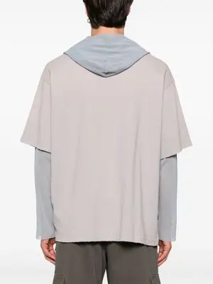 Acne Studios Layered Hooded T-shirt