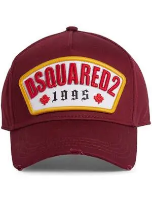 Dsquared2 Logo-appliqué Baseball Cap - Red